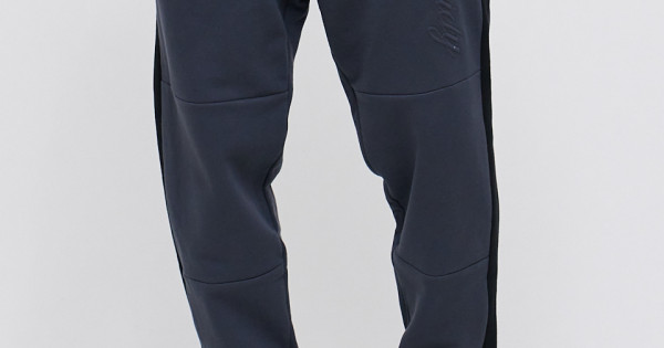 Men's Navy Blue Jogging Pants with Casual Society Embroidery
